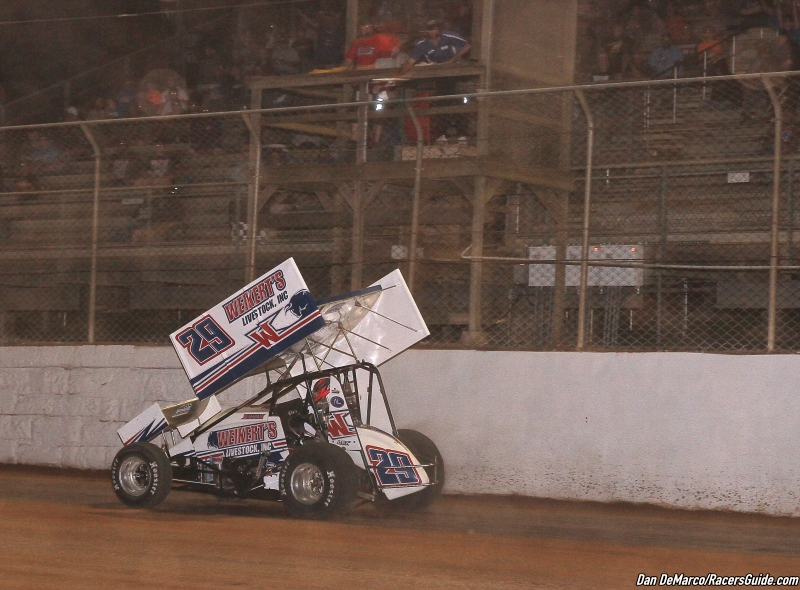 DANNY DIETRICH PARKS THE WEIKERT #29 IN VICTORY LANE DURING NIGHT 1 OF ...